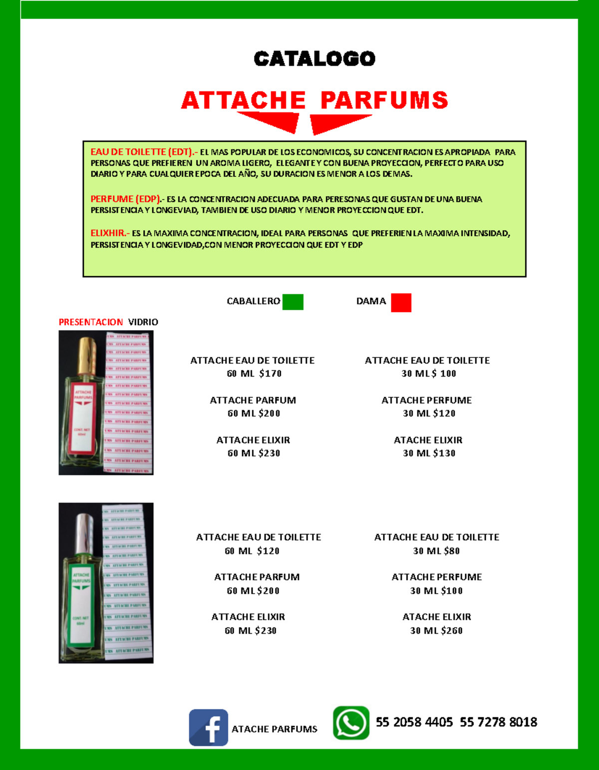 Catalogo- Attache- Parfums-1 - ATTACHE PARFUMS ATTACHE EAU DE TOILETTE 60 ML $ ATTACHE PARFUM 60 ...