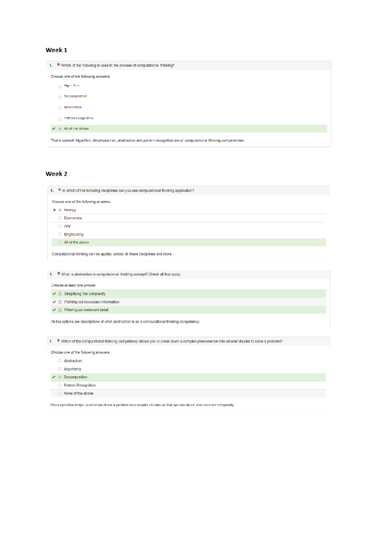 CC2 Answer W1+2 - CC0002 - Week Week - Studocu