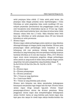 Sistem Irigasi dan Bangunan Air - 4 Hubungan Komponen 4 unsur air ...
