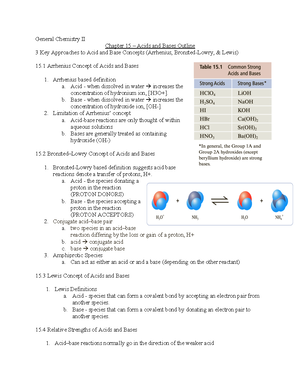 Gen Chem 2 - Ch12 Outline - General Chemistry II Chapter 12 - Types of ...