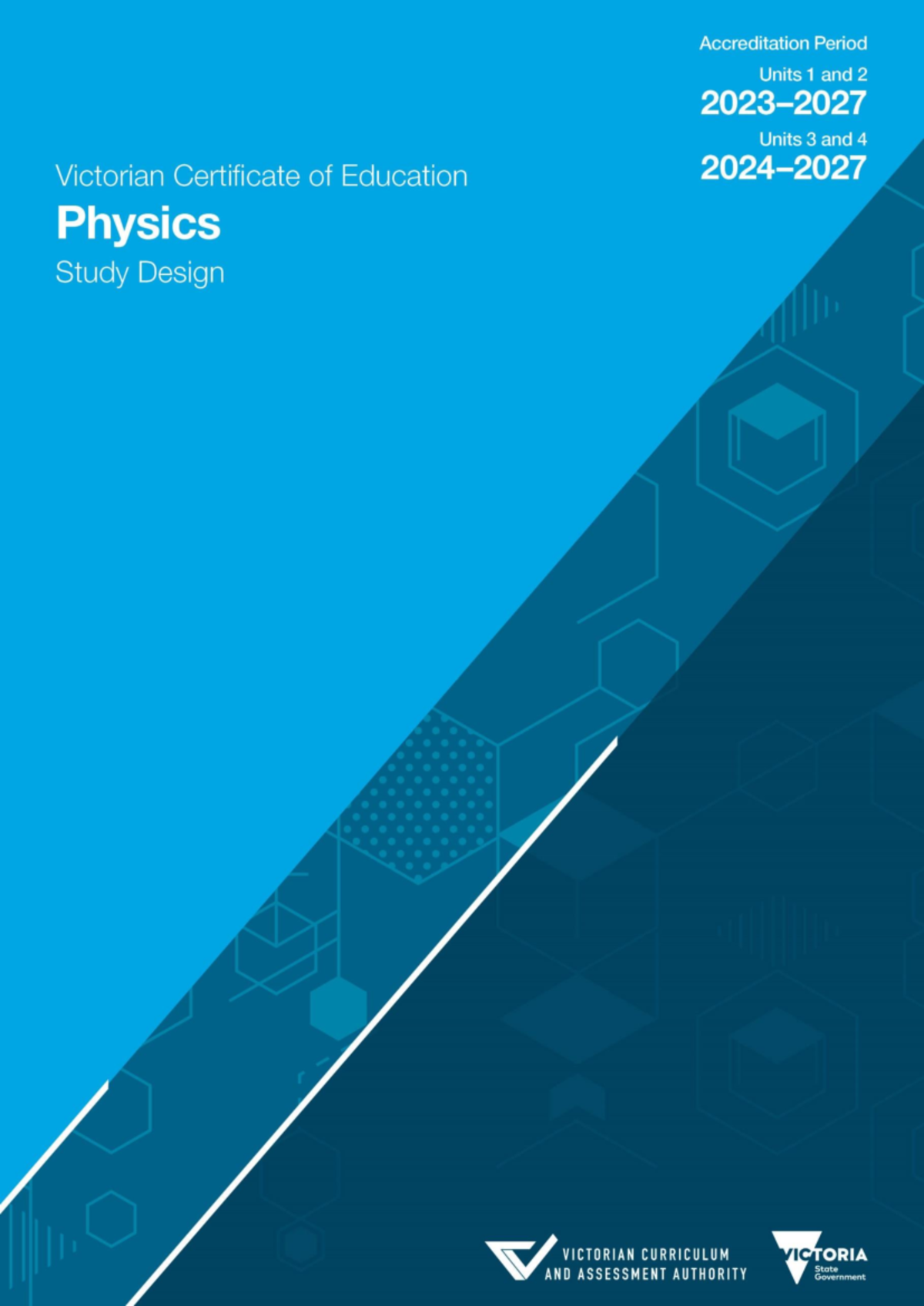 2023Physics SD - Study Design - © VCAA © VCAA pAGE Authorised and ...