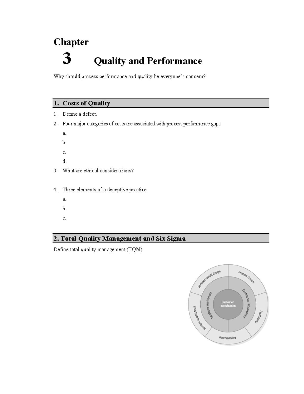Ch03sn - Chapter 3 Quality and Performance Why should process ...