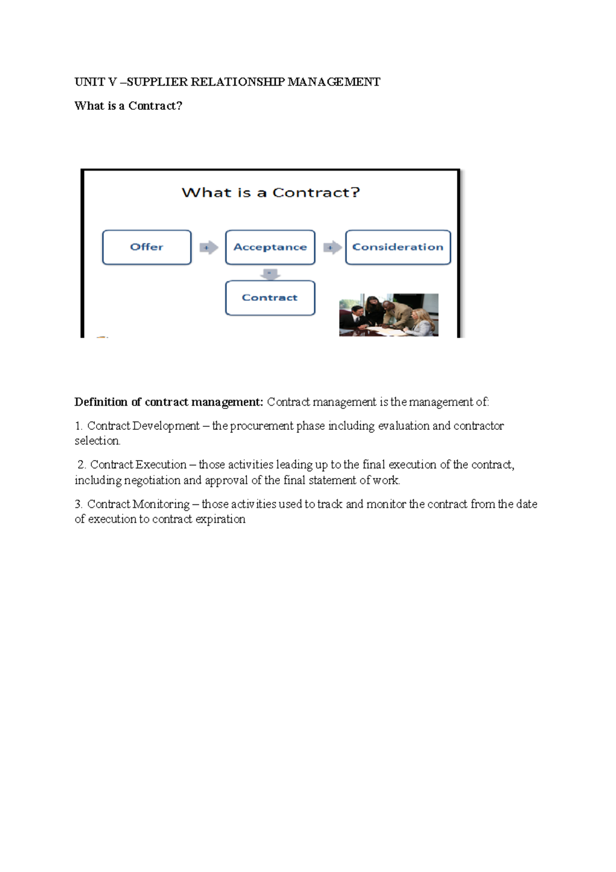 MPCR unit 5 - supplier relationship management - UNIT V –SUPPLIER ...