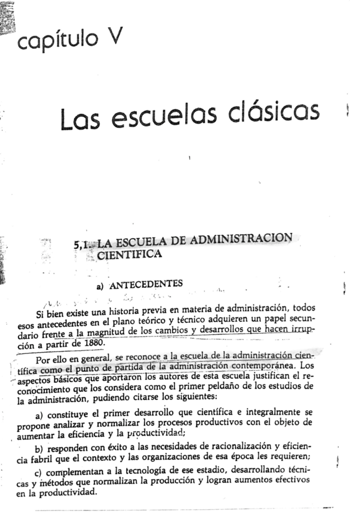 Admin - Las Escuelas Clásicas - Administración General - Studocu