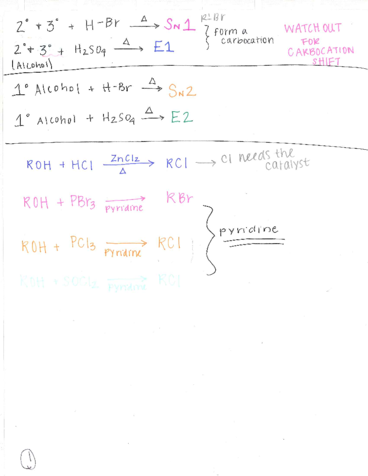 reactions of alcohols, ethers, amines, thiols, and thioesters breakdown ...