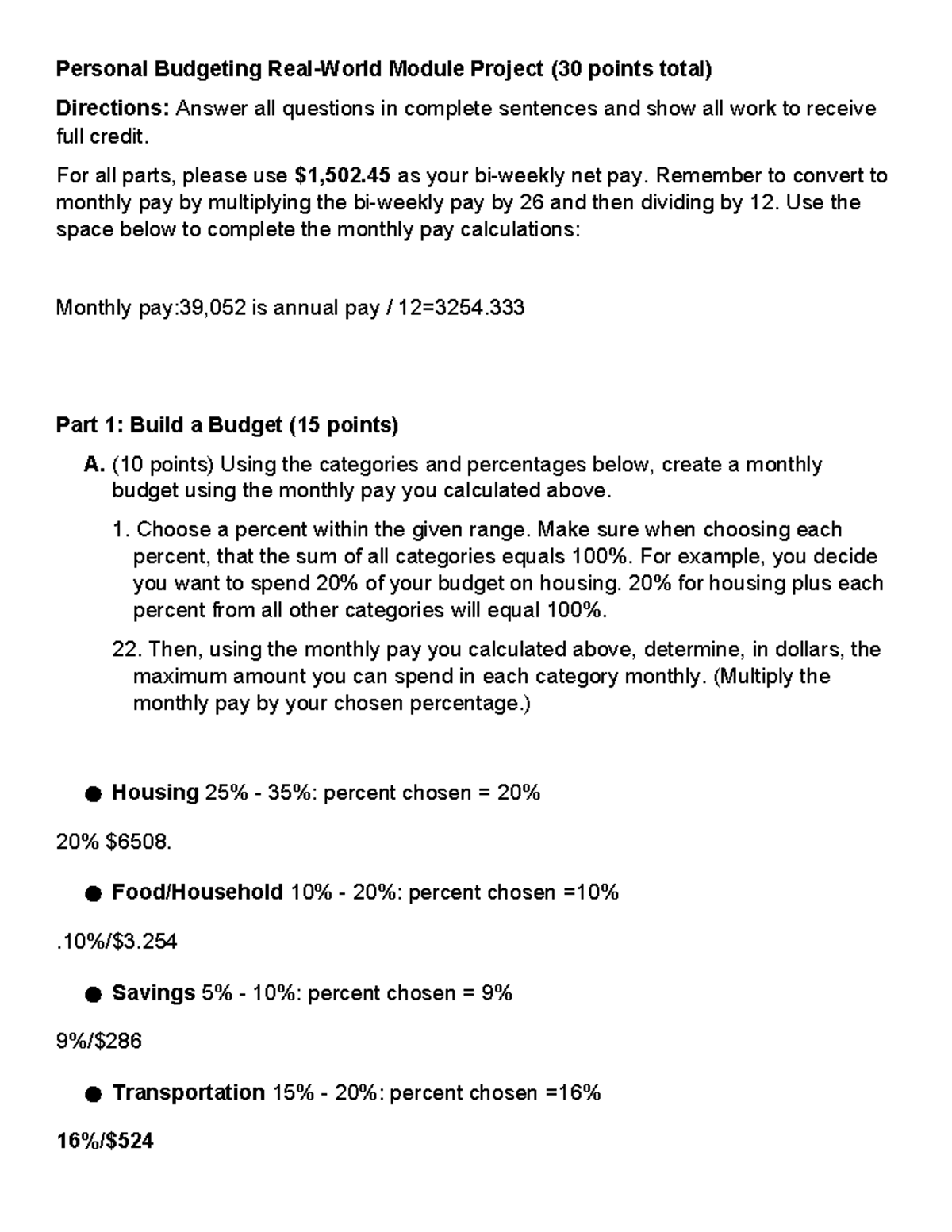 0303 budgeting activity (1) (3) - Personal Budgeting Real-World Module ...