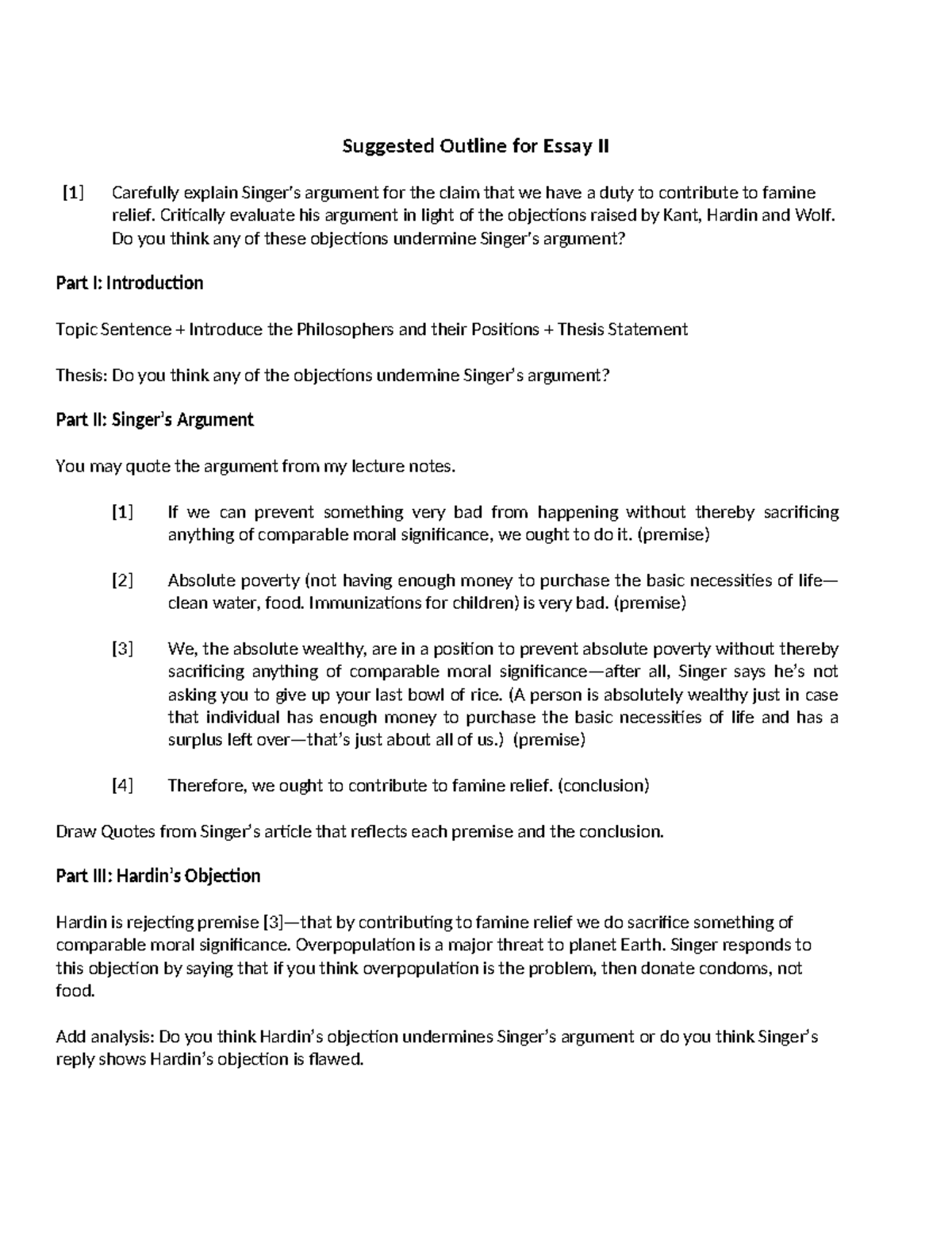 Suggested Outlinefor Essay II 28129 - Suggested Outline for Essay II [1 ...