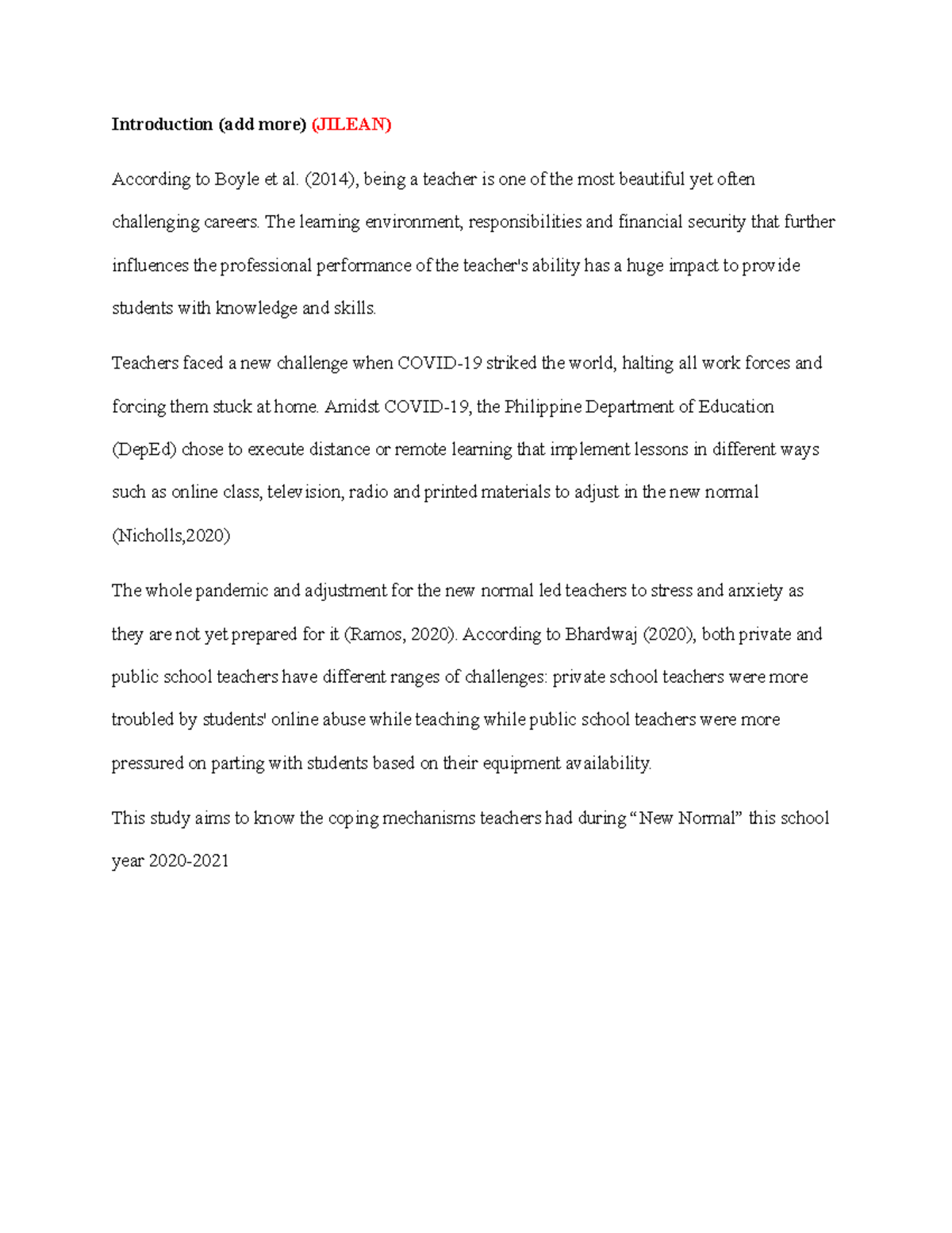 Proposal- Defense- Script - Introduction (add more) (JILEAN) According ...