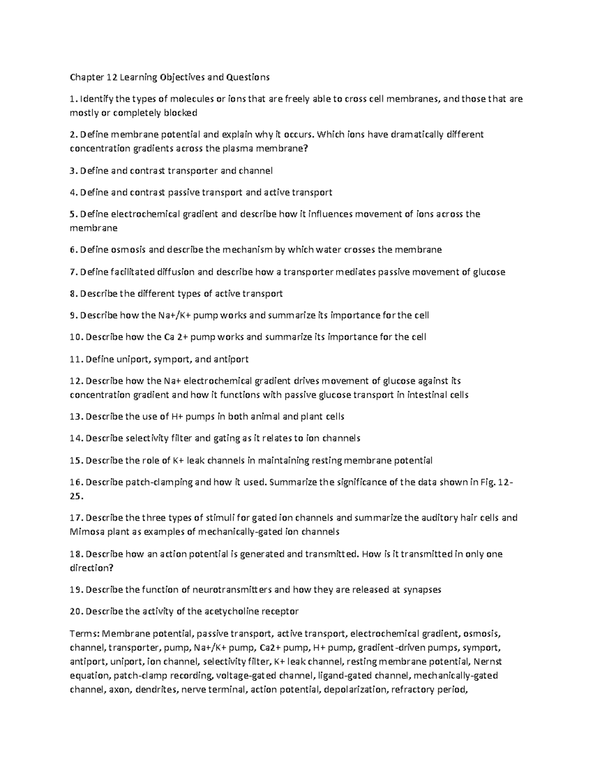 Chapter 12 Learning Objectives - BP 723 - Harvard - Studocu