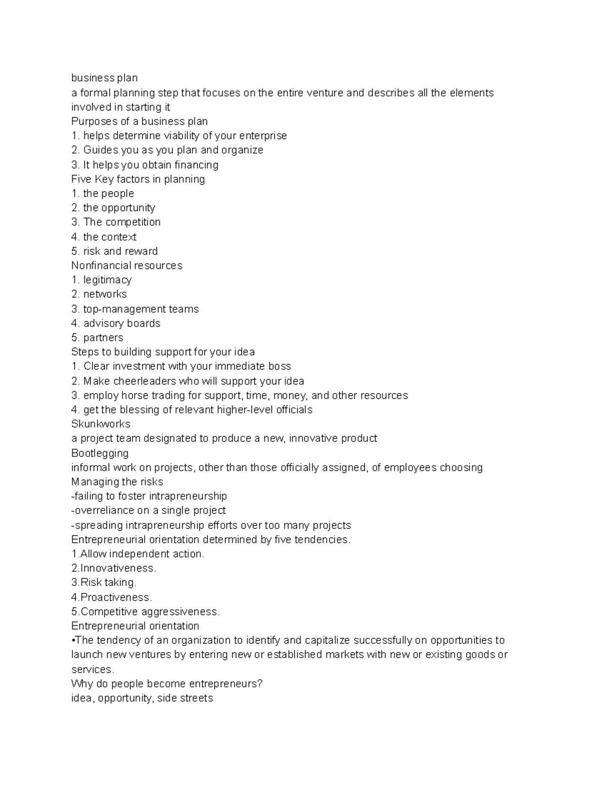 Busi 310 - 2023-03-11T084132 - business plan a formal planning step ...