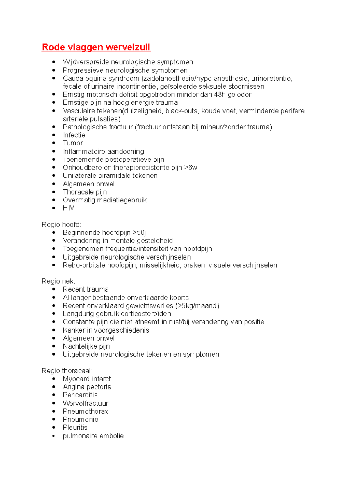 Rode vlaggen - Studocu