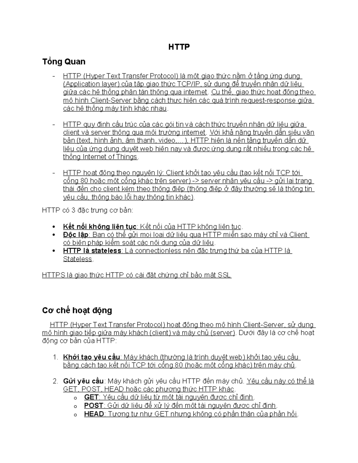 Http - http - HTTP Tổng Quan HTTP (Hyper Text Transfer Protocol) là một ...