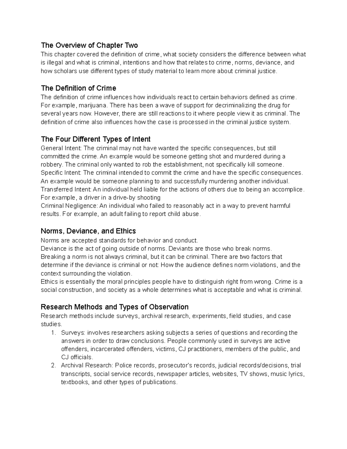 Reflection 2 - Summary of Chapter two in it's entirety. - The Overview ...