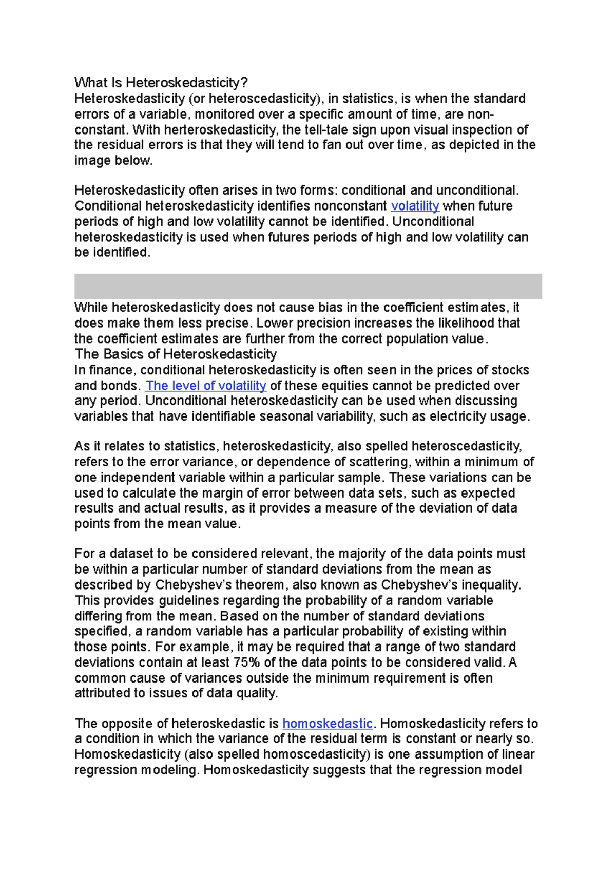 What Is Heteroskedasticity - What Is Heteroskedasticity ...
