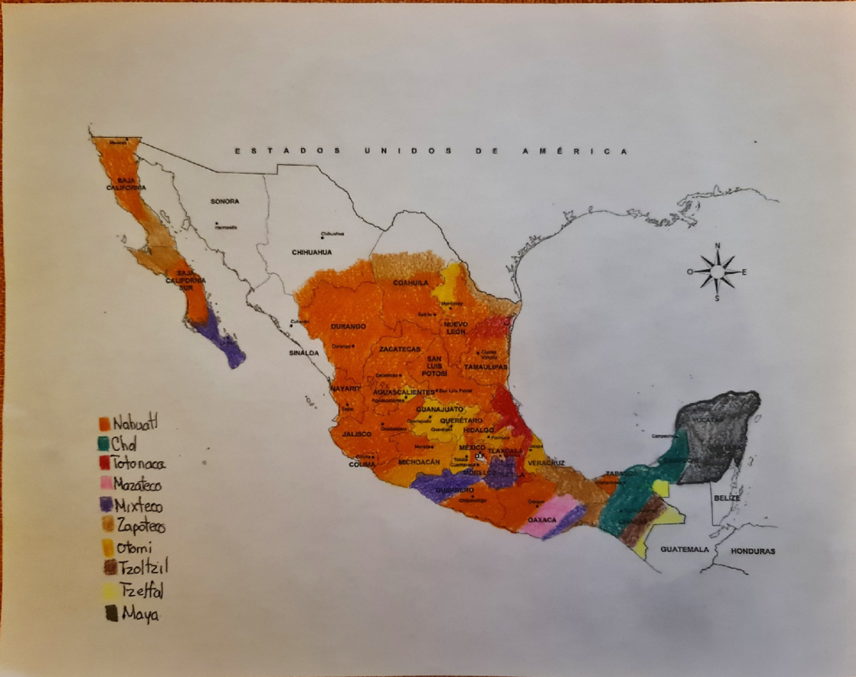 Mapa de las lenguas de México 20211028-083926 - Historia Universal ...