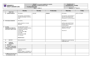 DLL Araling Panlipunan 6 Q4 W2 - GRADES 6 DAILY LESSON LOG School: BUGAKAN ELEMENTARY SCHOOL ...