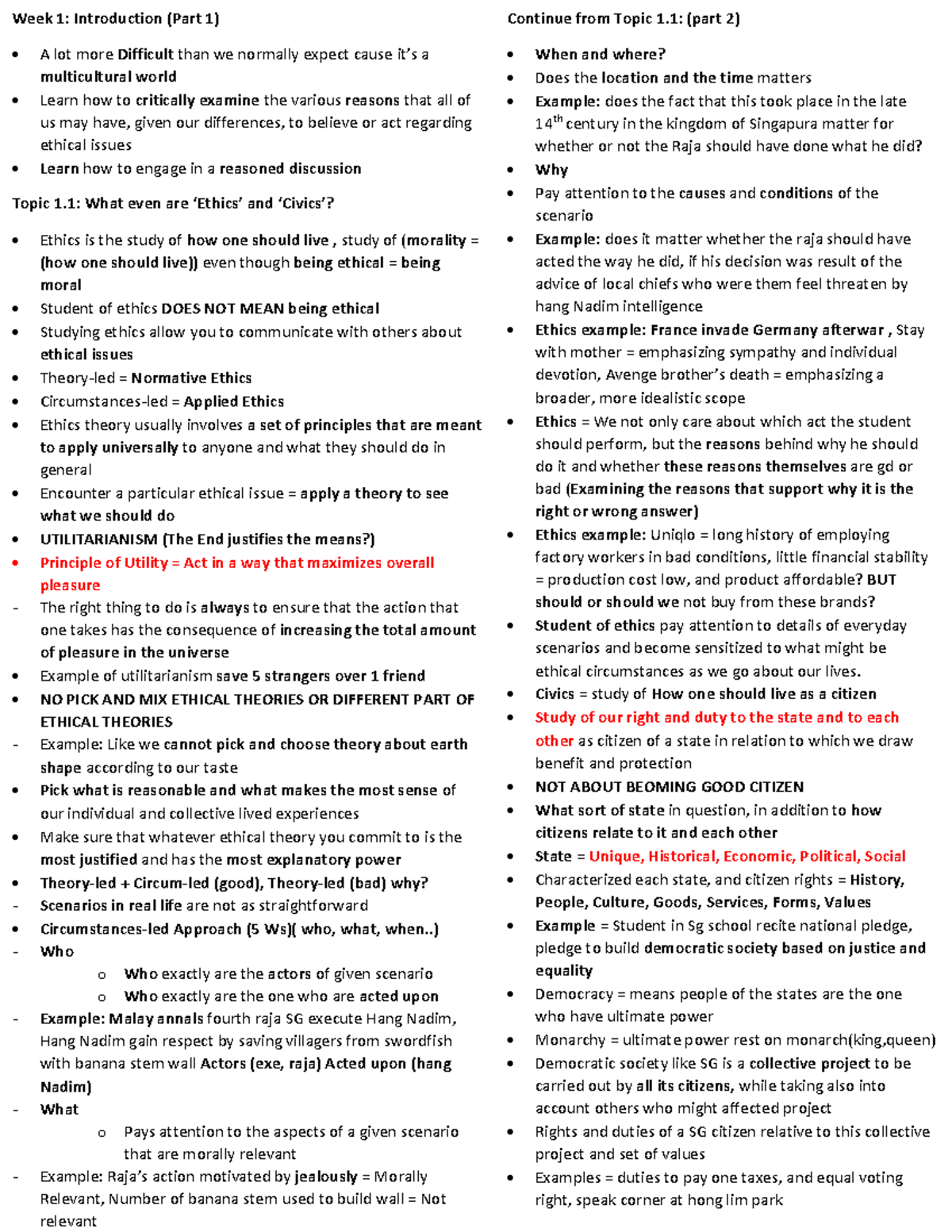 Cheat sheet - Week 1: Introduction (Part 1) A lot more Difficult than ...