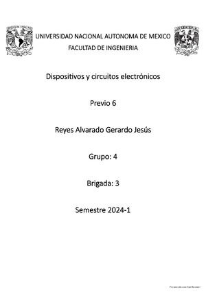 Previo 4 - 2024 - 2 TRABAJO PREVIO A LA PRÁCTICA 4 CIRCUITOS CON DIODOS II Circuitos ...