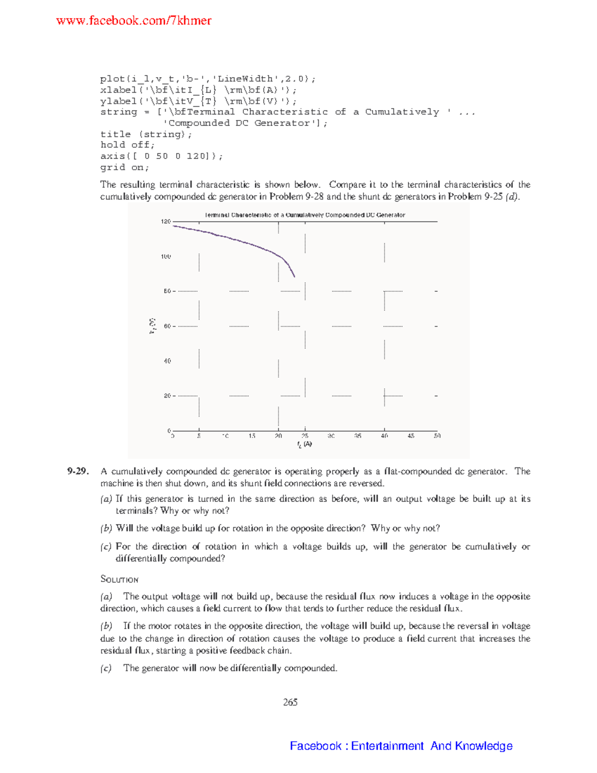 (Instructor's Manual)-28 - 265 plot(i_l,v_t,'b-','LineWidth',2); xlabel('\bf\itI_{L} \rm\bf(A ...