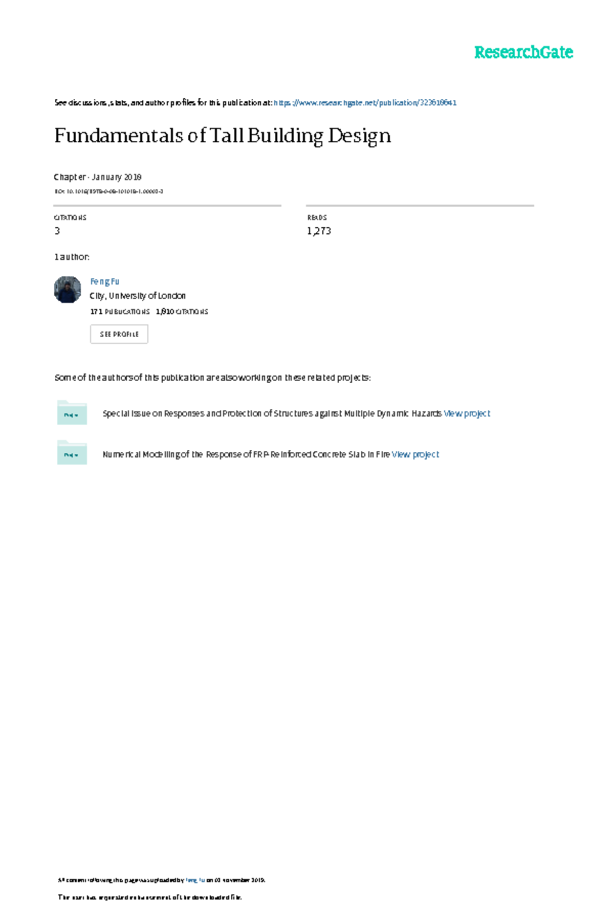 Chapter TWOFundamentals of Tall Building Design - See discussions ...