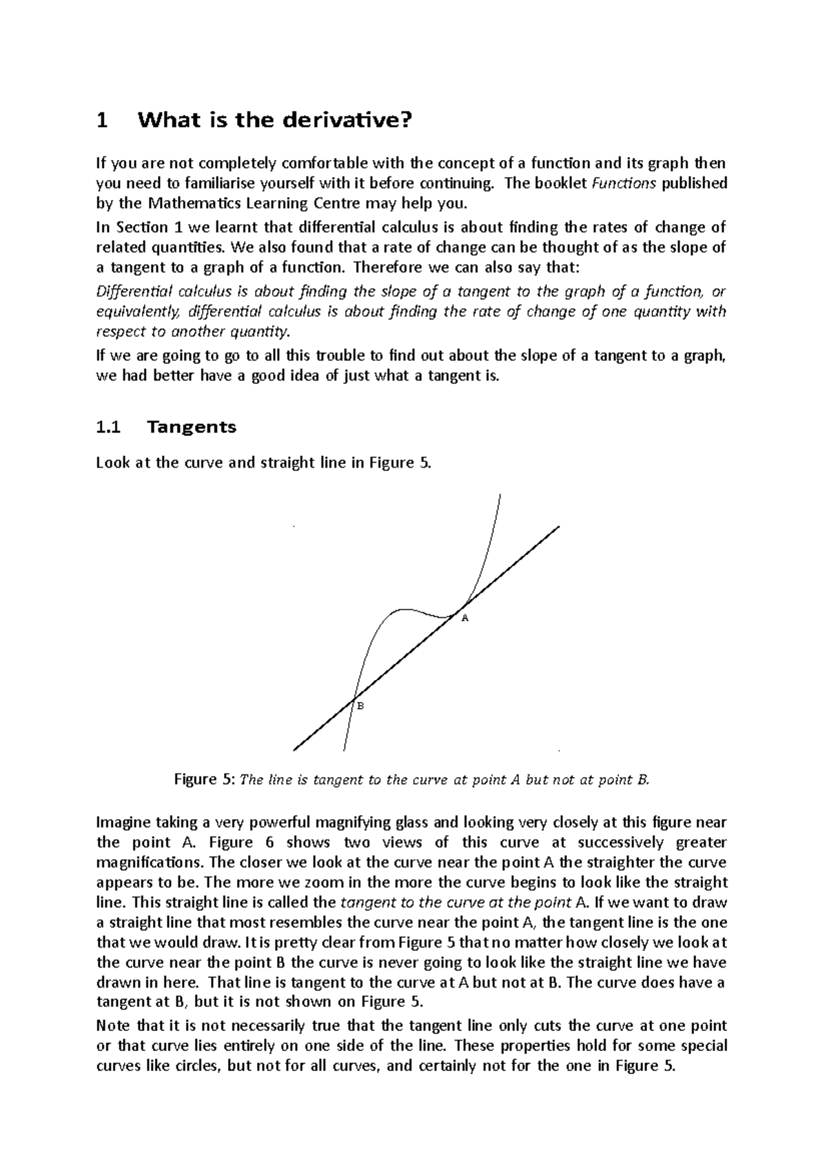 Differential Calculus 2 A B 1 What Is The Derivative If You Are Not