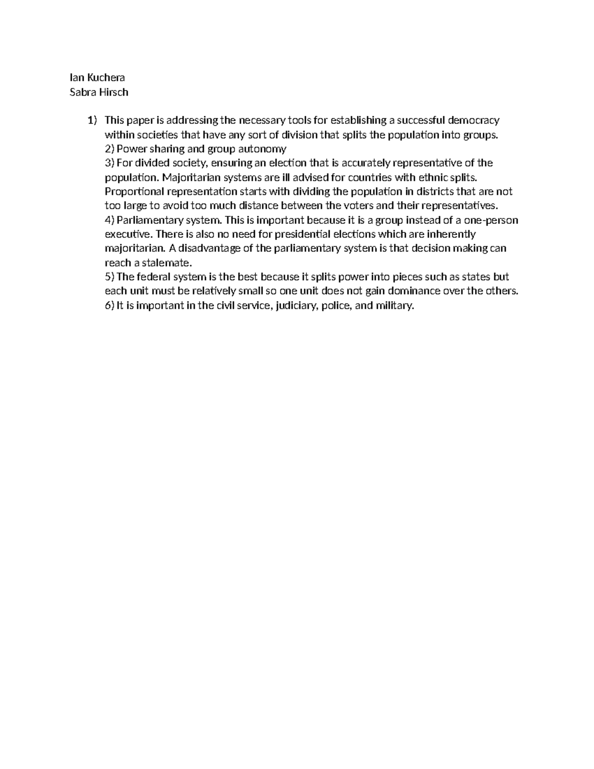 Recitation Activity - Notes - Ian Kuchera Sabra Hirsch 1) This paper is ...