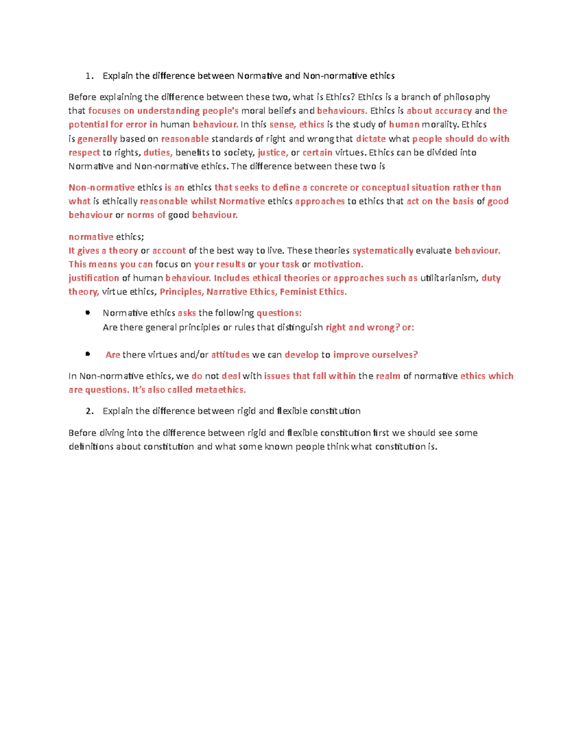 Civics Assignment 1 Explain The Difference Between Normative And Non civics-assignment-1-explain-the-difference-between-normative-and-non
