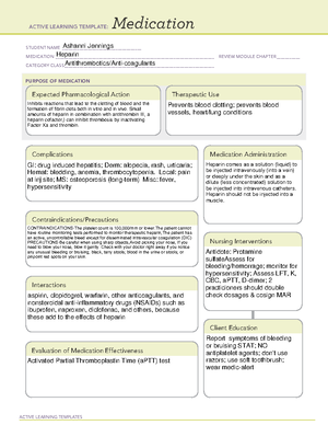 Medication Template 3 - med sheet - ACTIVE LEARNING TEMPLATES ...