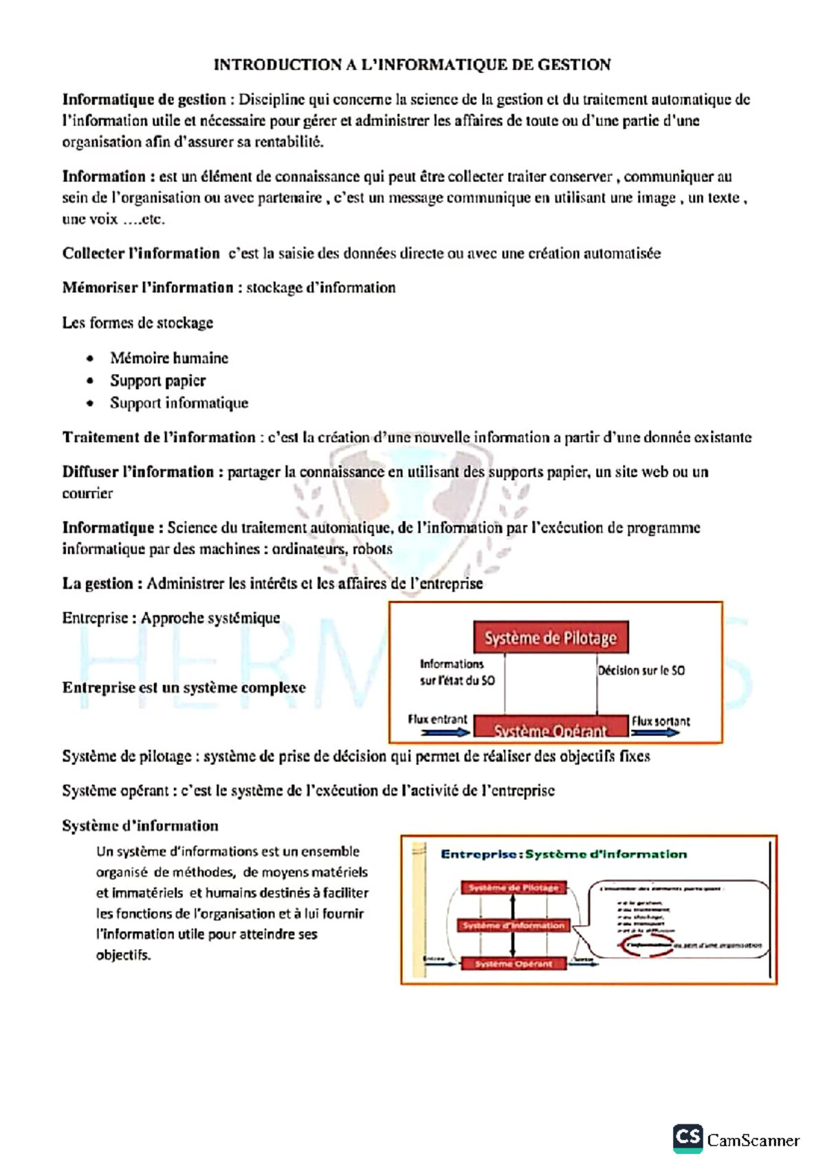 Info de gestion - Informatique de Gestion - Studocu