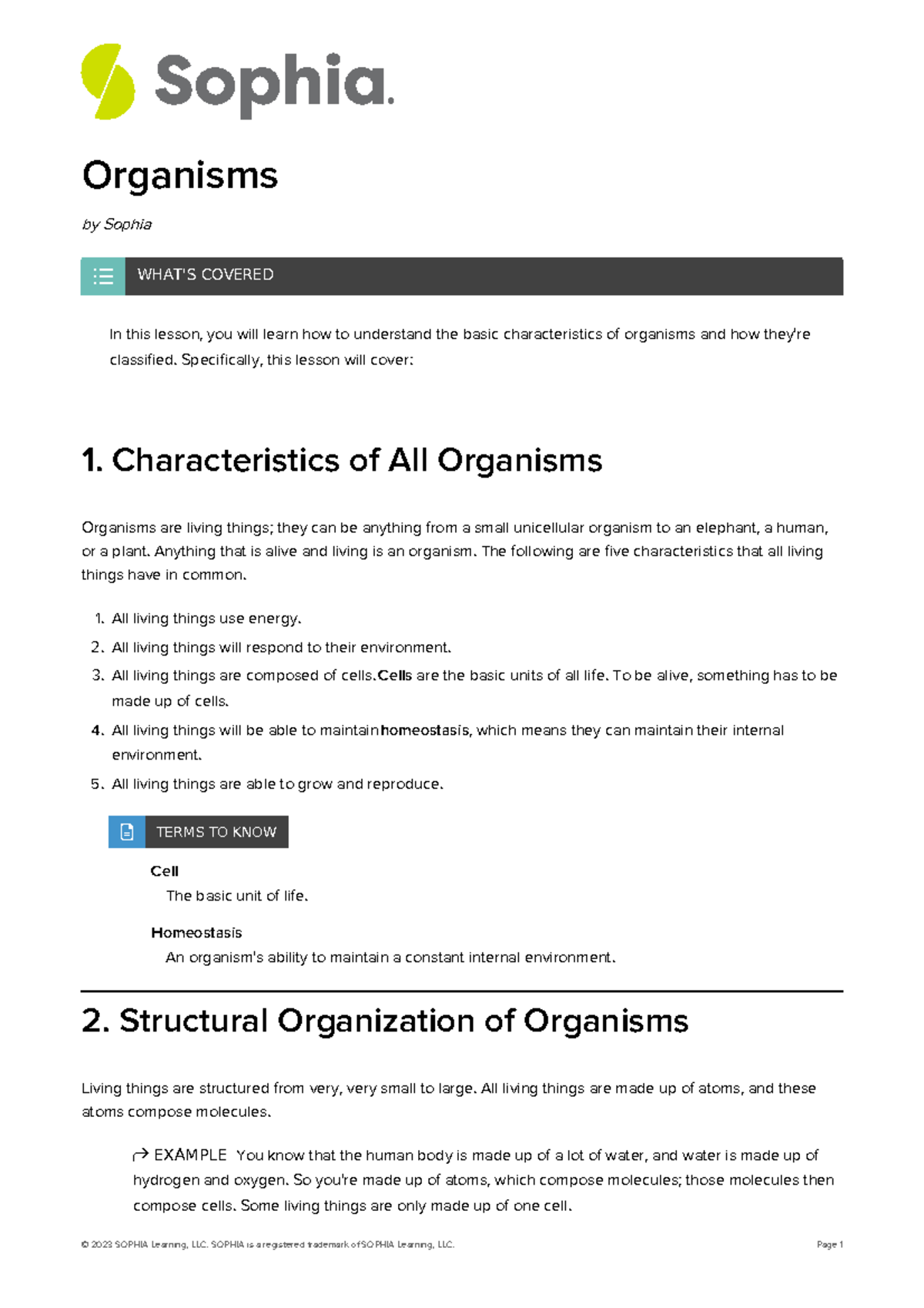Organisms-3 - This is the first PDF for the Human Biology. - Organisms ...
