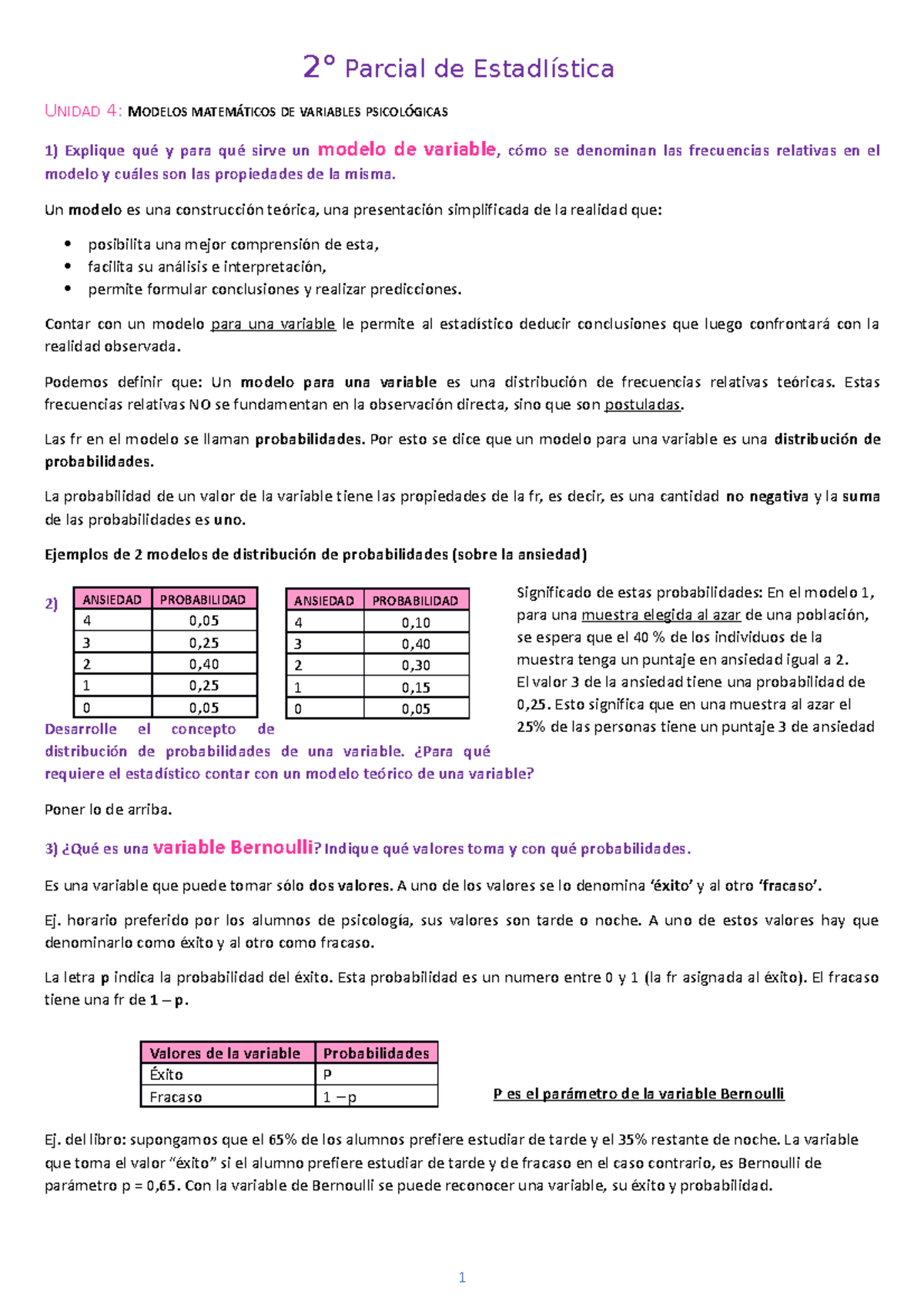 2do parcial Estadistica - Estadística - UBA - Studocu