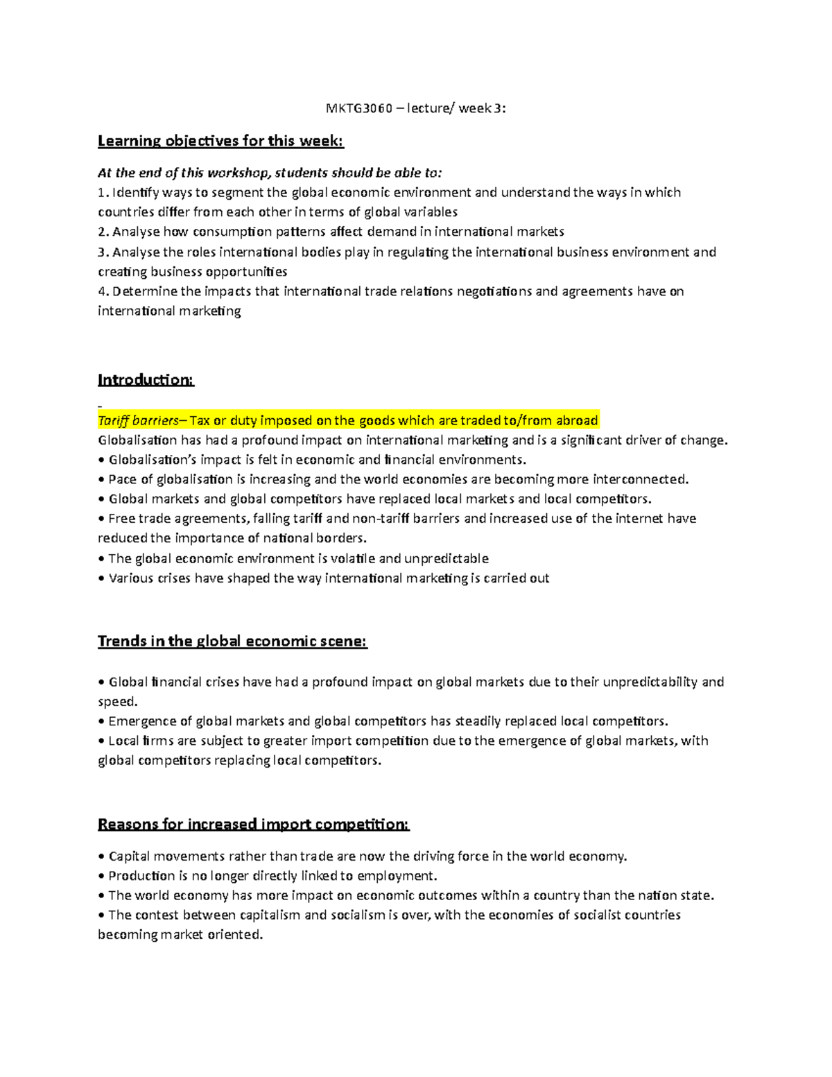 MKTG3060 lecture week 3 - MKTG3060 – lecture/ week 3: Learning ...