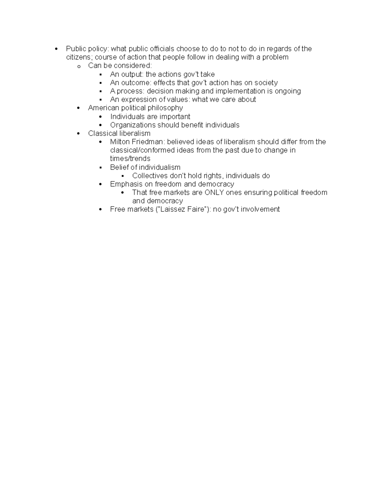 Intro pbpl - Public policy: what public officials choose to do to not ...