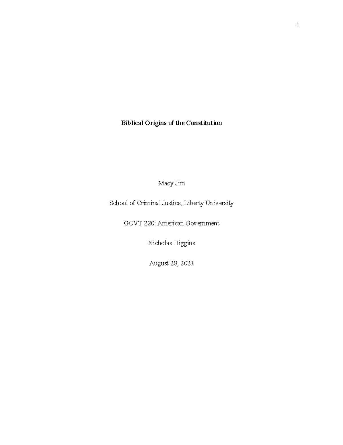 Biblical Origins of the Constitution - It has been found that Scripture ...