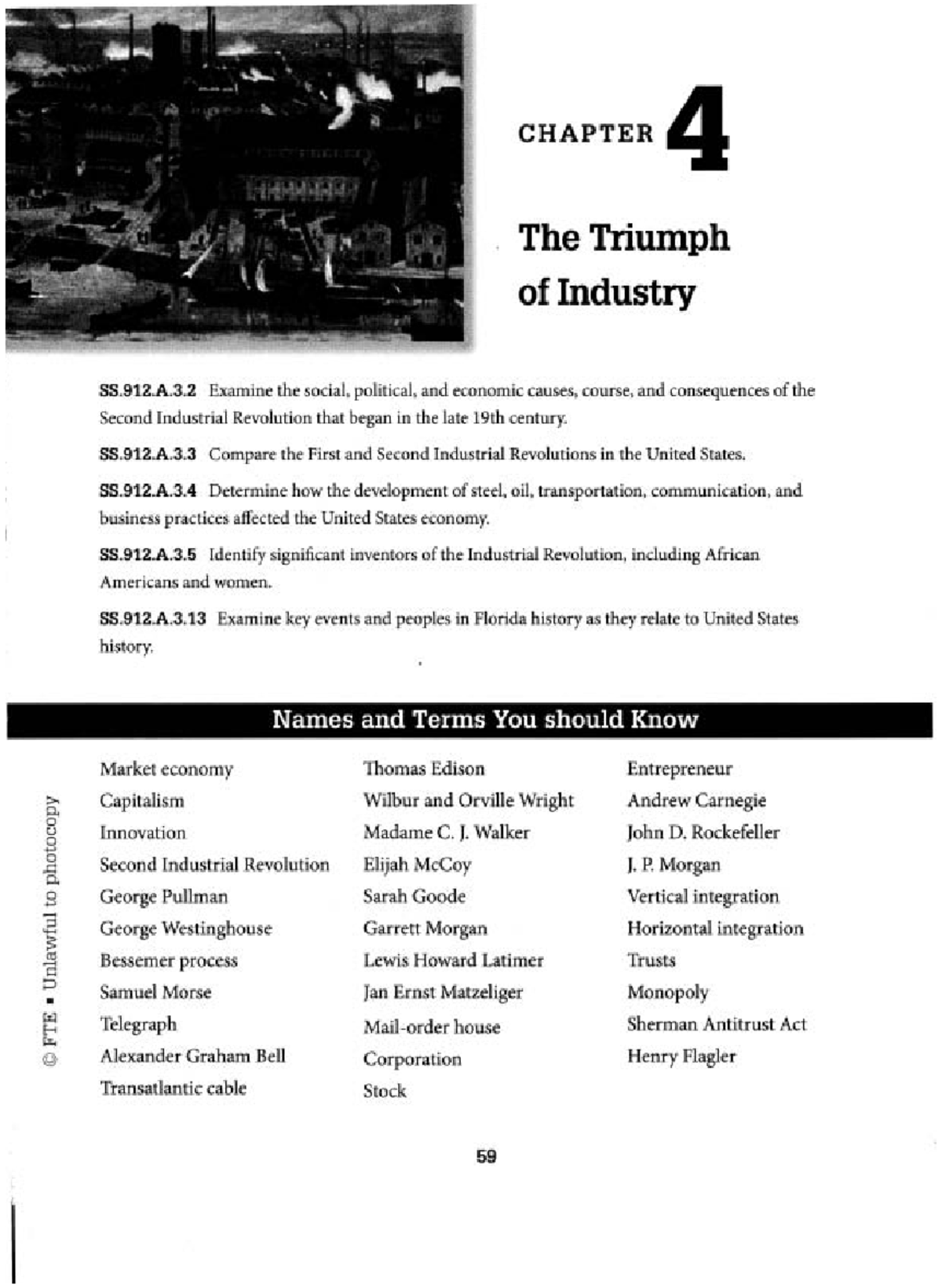 Chapter 4 - The Triumph of Industry - :>- P.. 0 C) .j.. 0 ,q 0 P.. .j ...