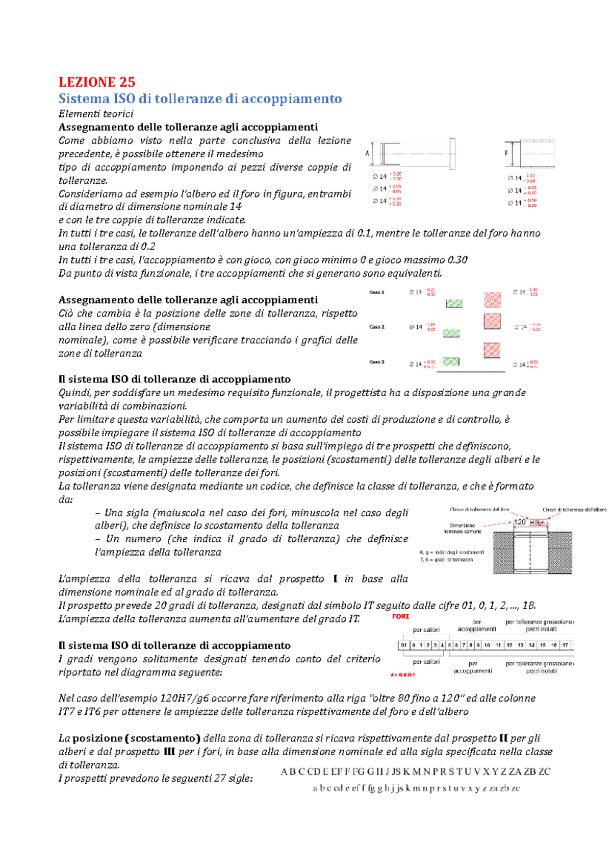 Disegno Tecnico Parte 3 - LEZIONE 25 Sistema ISO di tolleranze di ...