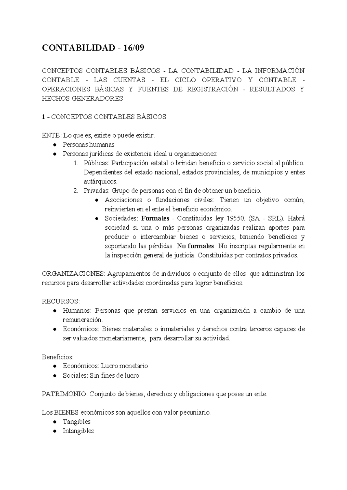 Contabilidad - 16 09 - CONTABILIDAD - 16/ CONCEPTOS CONTABLES BÁSICOS - LA CONTABILIDAD - LA ...
