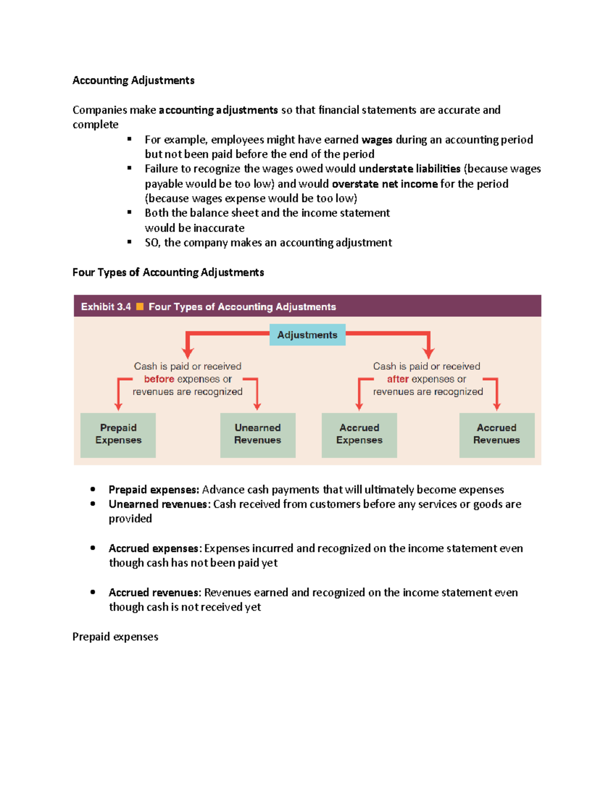 Accounting Adjustments - Studocu