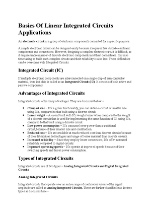 LIC mod-4 - I made the note myself I am a teacher - Linear Integrated ...