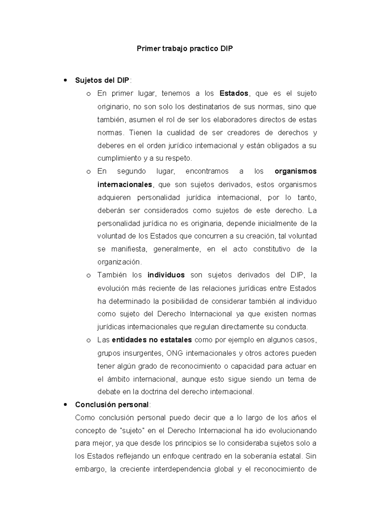 1er TP 2024 Inter, publico - Primer trabajo practico DIP Sujetos del ...