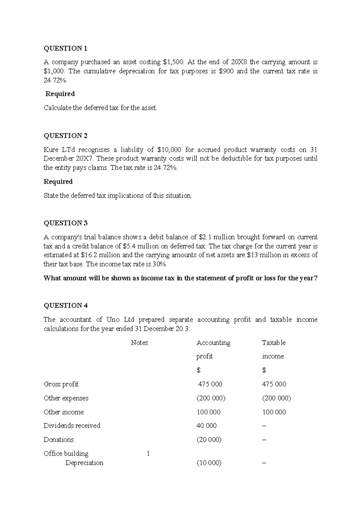 ACCA Exams For F7 Descriptive Financial Reporting - QUESTION 1 A ...