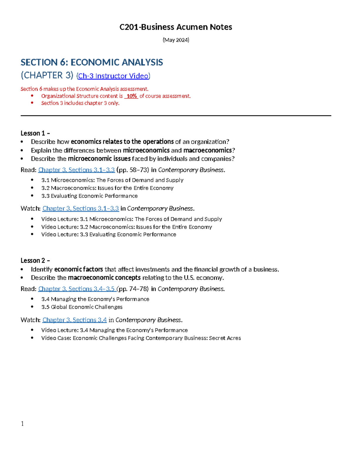 07 C201 Business-Acumen Section-6 Chapter-3 - C201-Business Acumen ...