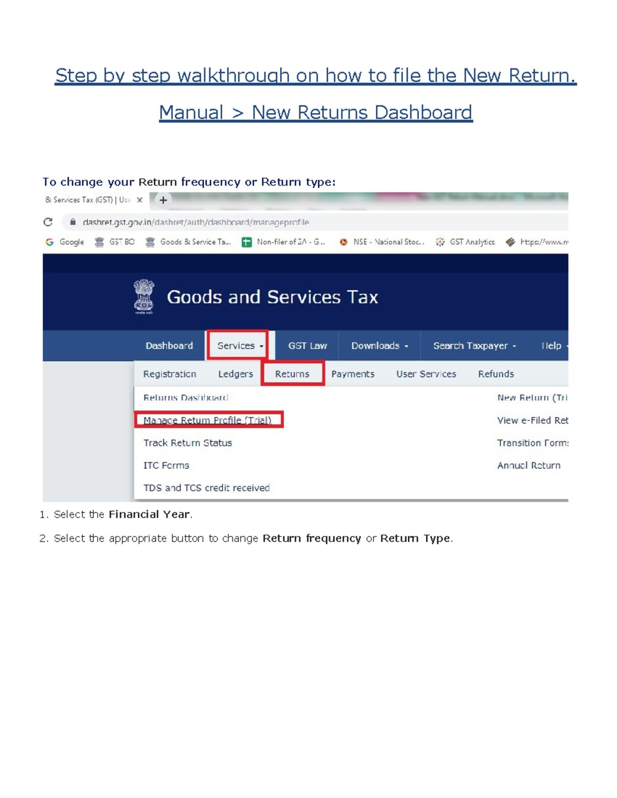 New GST Return Online Filing Offline upload - Step by step walkthrough on how to file the New ...