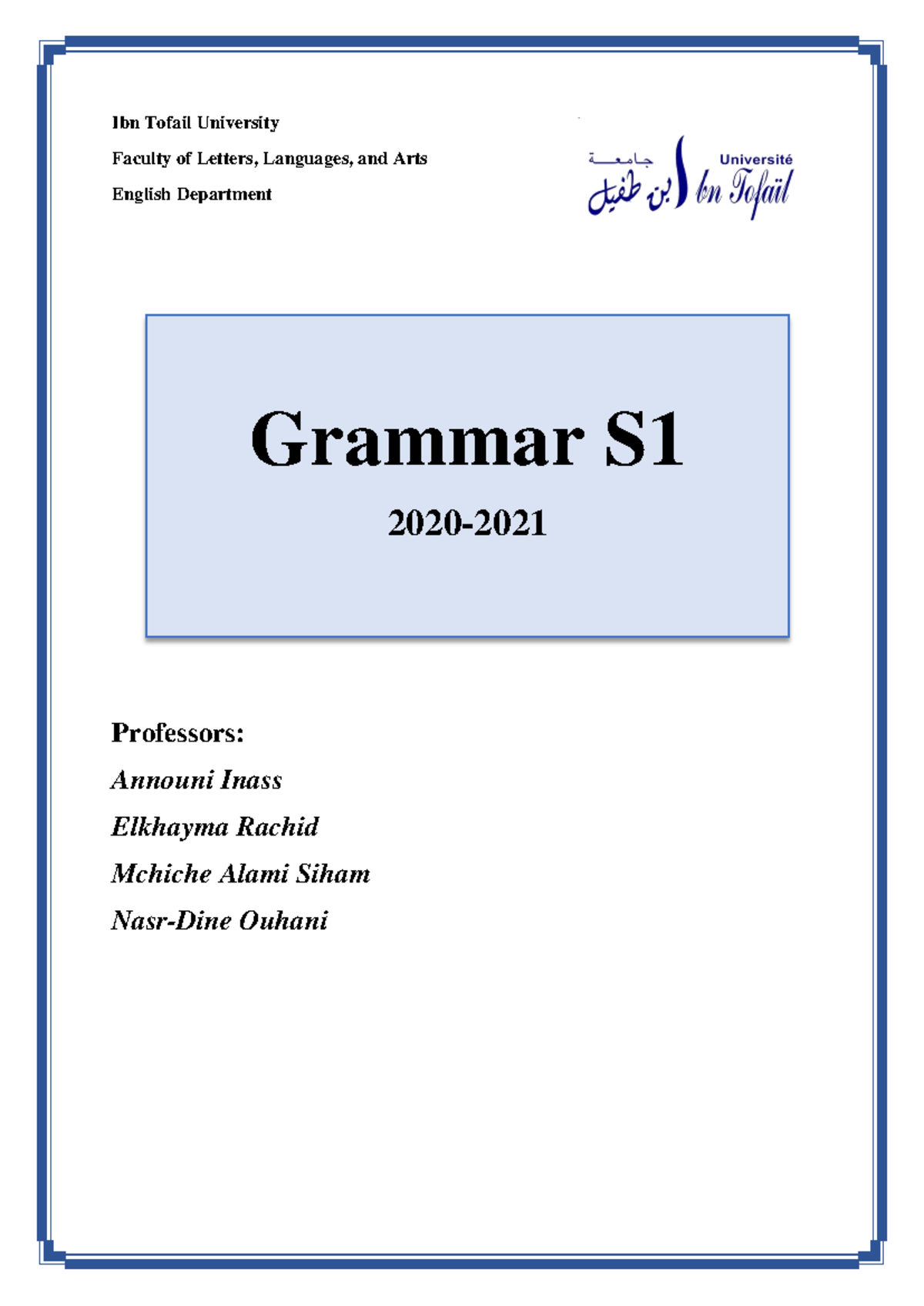 Grammar-S1-English - Summary Understanding and Using English Grammar ...
