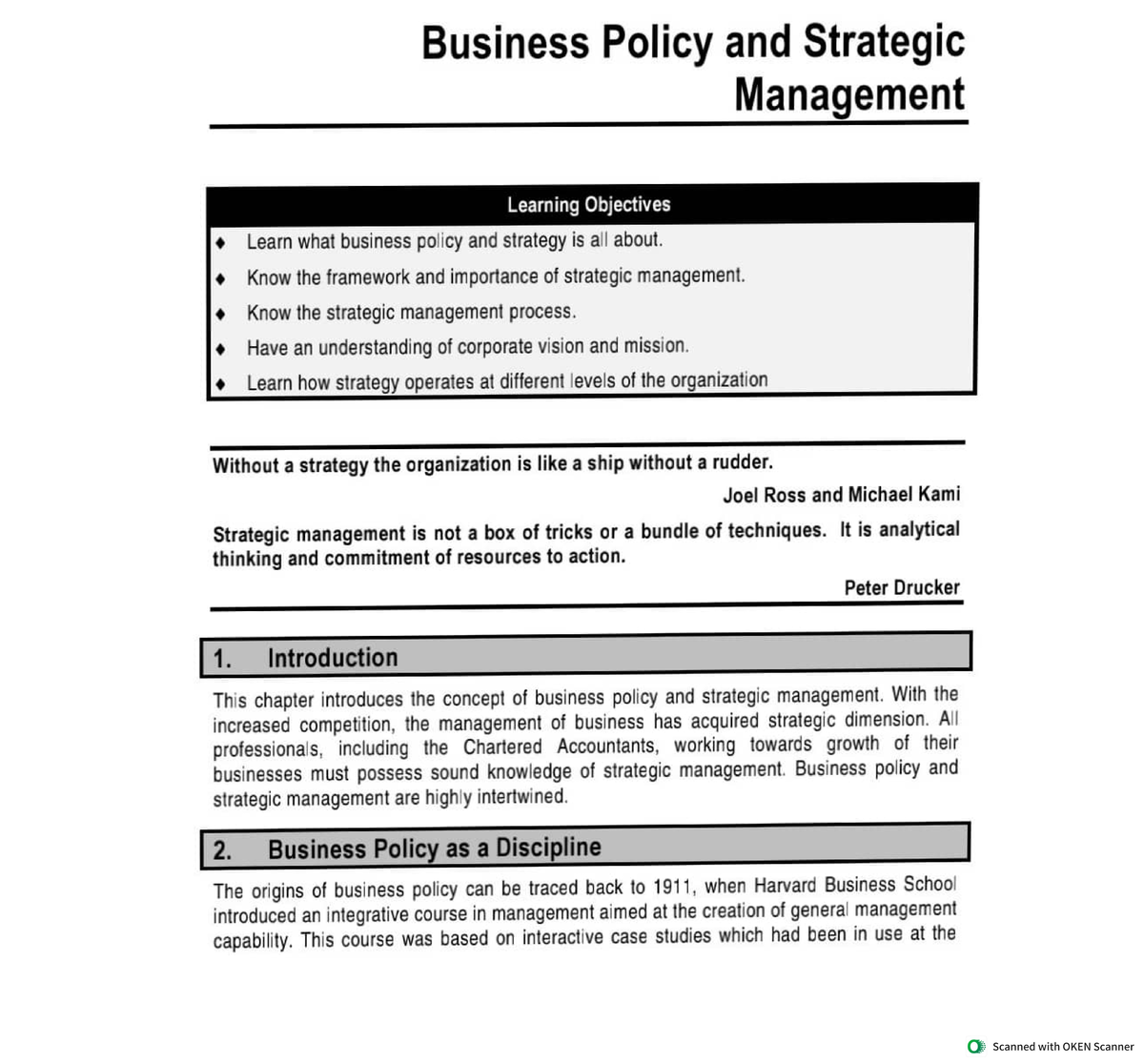 Strategic Management - Studocu
