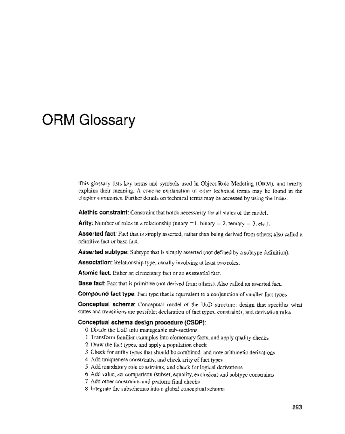 ORM Glossary IFB105 - This glossary lists key terms and symbols used in ...