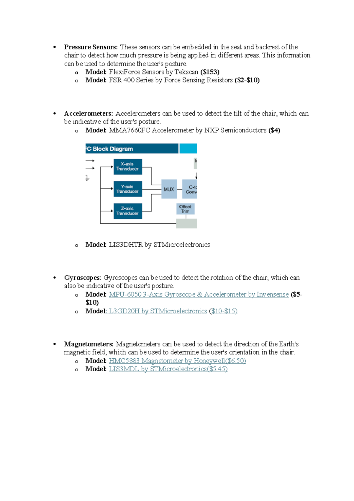 Eng Design Prototype Programme - Pressure Sensors: These sensors can be ...