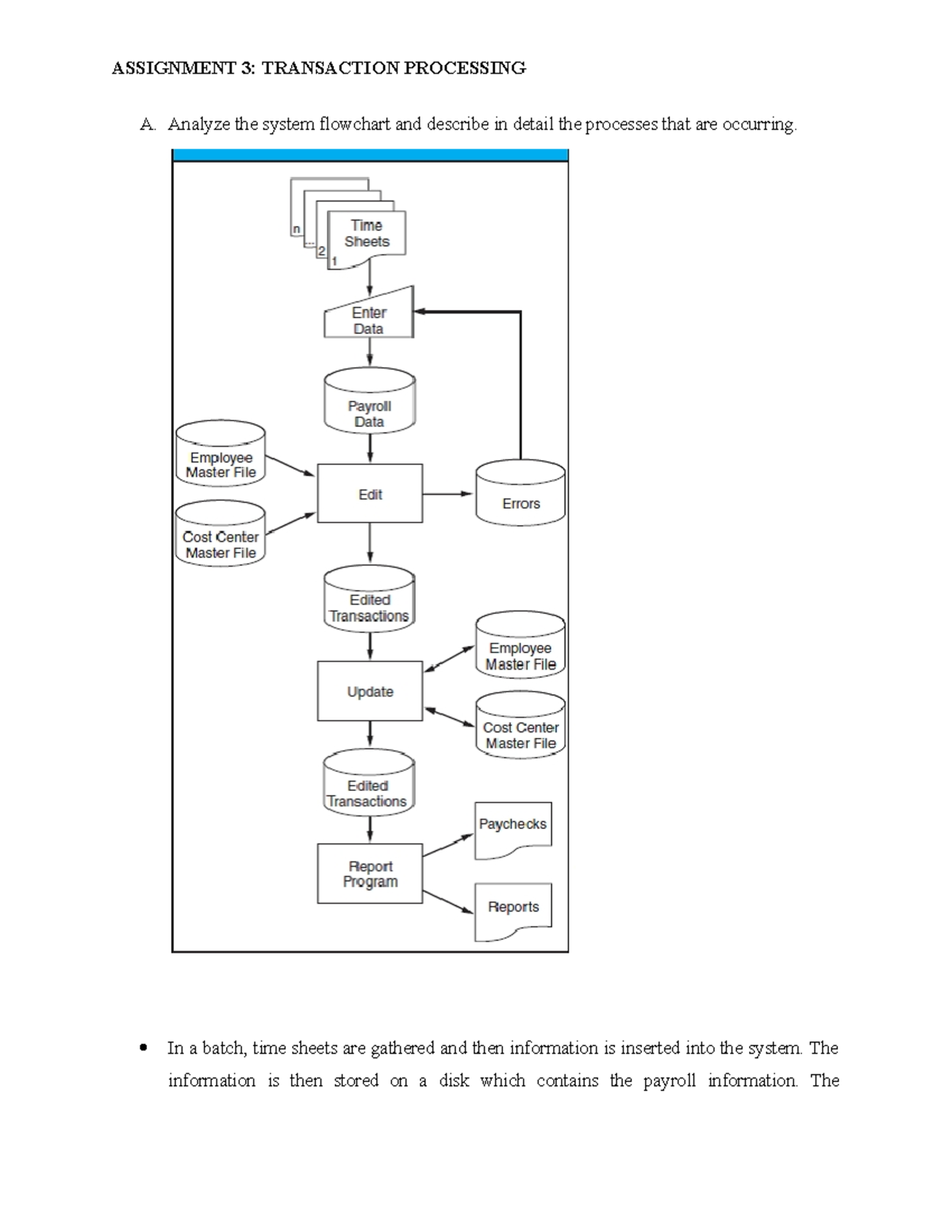 Assignment 3 - Auditing - ASSIGNMENT 3: TRANSACTION PROCESSING A ...
