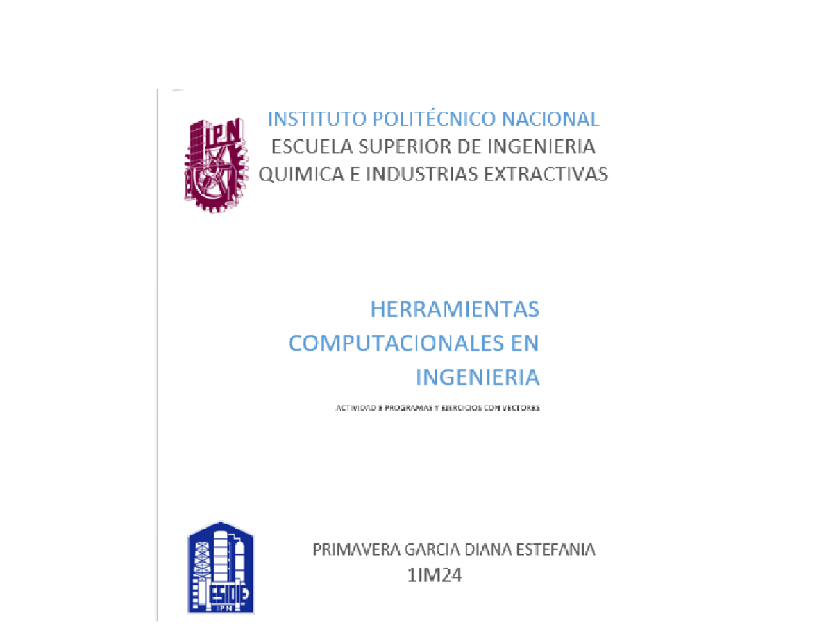 Tarea 8 - Herramientas Computacionales - Studocu