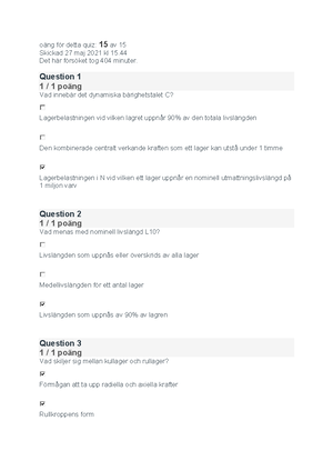 Mellanaxeln instruktion 2021lp3 - Maskinkomponenter Avdelningen för ...